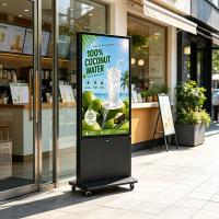 China 55 Inch IP66 Waterproof Battery Powered Outdoor Digital Signage with 700-3500nits Brightness LCD Digital Kiosk for sale