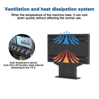 China 1000-3500nits Triple Screen Setup IP66 Outdoor Digital Signage Drive Through LCD Advertising Kiosk for sale