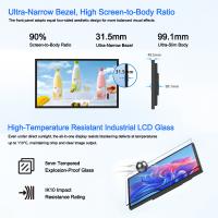 China Portable Outdoor Digital Signage 1500 Nits IP65 Waterproof A-Frame Digital Sandwich Board for Retail & Restaurant for sale