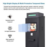 China 14 inch Outdoor PCAP Touch Screen All In One Ticketing Kiosk with QR Scanner and Thermal Printer for sale