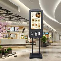China 32 Inch Capacitive Touch Screen Self Service Kiosk with QR Code Scanner for Restaurant Ordering and Payment for sale