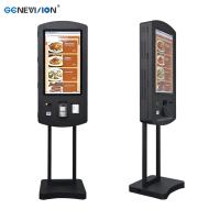 China 32 Inch Capacitive Touch Screen Self Service Kiosk with QR Code Scanner for Restaurant Ordering and Payment for sale