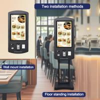 China 32 Inch Capacitive Touch Screen Self Service Kiosk with QR Code Scanner for Restaurant Ordering and Payment for sale