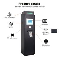 China 10.4 Inch Freestanding Outdoor Parking Ticket Kiosk with IP65 Protection 1500 Nits High Brightness and Cloud Management System for sale