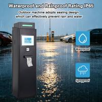 China 10.4 Inch Freestanding Outdoor Parking Ticket Kiosk with IP65 Protection 1500 Nits High Brightness and Cloud Management System for sale