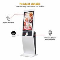 China 32 Inch Floor Standing Self Service Kiosk with Thermal Printer and Touch Screen Self Ordering Kiosk for Restaurant Payment for sale