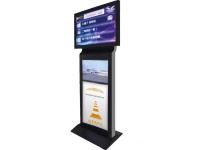 China Android HD Wifi Digital Signage Touch Screen Monitor Player 18.5'' Up 10.1'' Down for sale