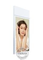 China Super Slim Wall Mount LCD Display High Brightness 700 Nits Ceiling Hanging Double Sided Advertising Screen for sale