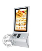 China 32 Inch Kiosk Digital Signage Capacitive Touch Self Ordering Service Printer Scanner for sale