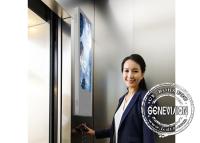 China Ultra Thin Touch Screen Digital Signage USB Update Elevator / Lift Advertising Display for sale