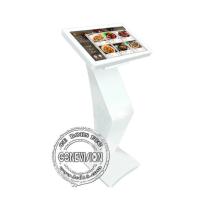 China Touch Screen Information Self Checking Digital Signage 21.5'' Floor Standing Digital Podium for sale
