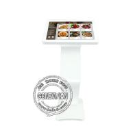 China Touch Screen Information Self Checking Digital Signage 21.5'' Floor Standing Digital Podium for sale