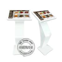 China Touch Screen Information Self Checking Digital Signage 21.5'' Floor Standing Digital Podium for sale