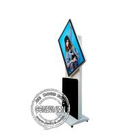 China Rotate 55 Inch Touch Screen Kiosk Digital Signage Android Advertising Media Wifi 3g Floor Stand for sale
