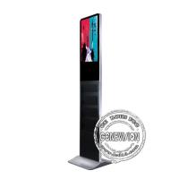 China USB Update Media Kiosk Digital Signage 21.5'' Magazine Holder Advertising With Book Shelves for sale