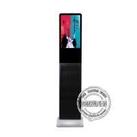 China USB Update Media Kiosk Digital Signage 21.5'' Magazine Holder Advertising With Book Shelves for sale