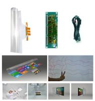 China Transparent Flexible Touch Screen Frame Monitors Open Frame 10 Points For LCD Kiosk for sale