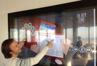 China Nano Tech Interactive Touch Screen Digit Foil Film PET Material Dustproof Permanent for sale