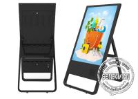 China Mercedes Remote Control Digital Signage 43 Inch Black Color PC System With Floor Holder for sale
