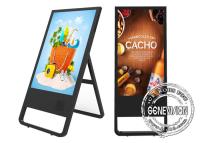 China Mercedes Remote Control Digital Signage 43 Inch Black Color PC System With Floor Holder for sale