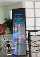 China P3 LED Sign Poster Screen Kiosk Digital Signage 1500 Nits Indoor Portable 1920x576mm for sale