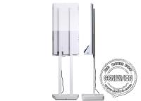 China 24 Inch Touch Screen Kiosk Self Service Order Machine QR Code Scanner With Printer for sale