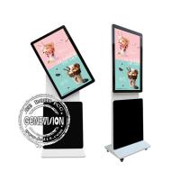 China Rotatable LCD Touch Screen Kiosk Advertising Display 65'' Build IN Wifi For Exhibition Show for sale