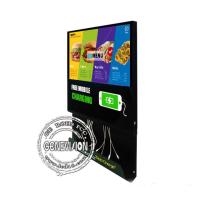 China Brightness 450 Nit Wall Mount LCD Display Mobile Phone Charging Station Advertising Player for sale