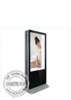 China Free Standing Interactive Signage Display Double Sided Touch Screen Computer Monitor 55 65 Inch for sale