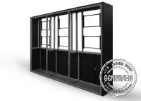 China 6 Monitors Touch Screen Kiosk Monitor Floorstanding TV Screens 49 Inch High Brightness for sale