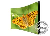 China 10W Digital Signage Video Wall 55 inch 4*8 Curved Ultra large Samsung IR Touch Screen for sale