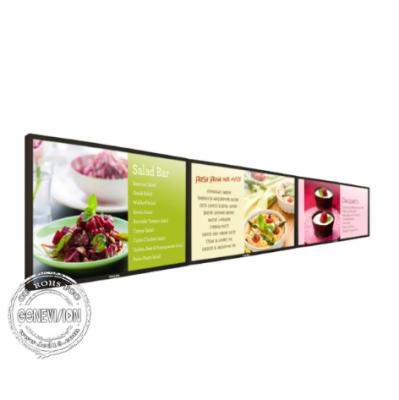 China Narrow Bezel Wall Mount LCD Screen 500 Nits 43 Inch Horizontal Advertising Panel Video Wall for sale