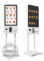 China Wall Mountable Food Ordering Machine Self Service Kiosk WIFI 32 Inch With POS / Ticket Printer for sale
