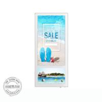 China Timing Playing Wall Mount Flat Screen Tv 18.5 10.1 Inch Dual Advertising Display for sale