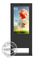 China Free Standing Outdoor Advertising LCD Display 43 Inch Waterproof Kiosk 1920*1080 for sale