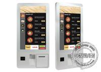 China 43 Inch Dual Screen Floorstanding Self Service Kiosk Android 5.1 POS Terminal with Printer for sale