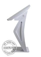 China Hotel Checking Information Interactive Touch Screen Kiosk Computer Floor Standing With Mini Pc for sale