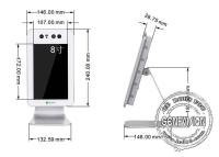 China 10.1'' Touchscreen Kiosk Digital Signage 3D Face Recognition Camera Self Service POS Payment Machine for sale