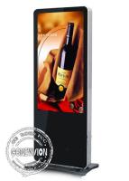 China Free Standing Digital Lcd Advertising Screen Capacitive Touch 10 Dots 500 Brightness 43 Inch for sale
