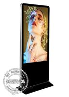 China Free Standing Digital Lcd Advertising Screen Capacitive Touch 10 Dots 500 Brightness 43 Inch for sale