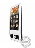 China Automatic Ordering Self Service Digital Kiosks Touch Screen 32 Inch With QR Code Scanner for sale