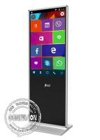 China Shopping Mall Advertising Touch Screen Kiosk 4G Network Free Standing 43'' Android for sale