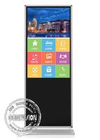 China Shopping Mall Advertising Touch Screen Kiosk 4G Network Free Standing 43'' Android for sale