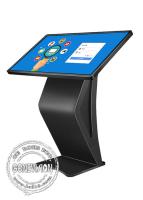 China Black Windows 10 Interactive Touch Screen Kiosk 55 Inch With 5G For Exhibition for sale