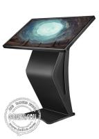China Black Windows 10 Interactive Touch Screen Kiosk 55 Inch With 5G For Exhibition for sale