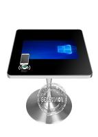 China Lcd Display Touch Screen Kiosk Android 5.1 OS Smart Interactive Table 21.5 Inch For Coffee Shop for sale