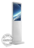 China White Android System Wifi Digital Signage Advertising Digital Totem 1920 * 1080 Resolution for sale