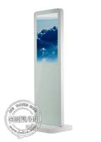 China White Android System Wifi Digital Signage Advertising Digital Totem 1920 * 1080 Resolution for sale