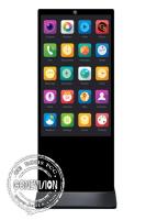 China Smart Capacitive Touch Screen Kiosk Wifi Digital Signage Camera Built In 65'' Big Size With 4G Google Play for sale