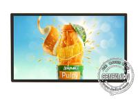 China Light Weight Android 7.1 Wall Mount LCD Display With 4G 65 Inch 4K Golden Color for sale
